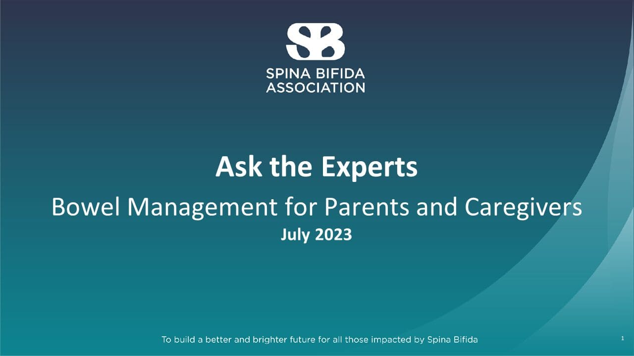 Spina Bifida Association Hosts Bowel Management Education Series